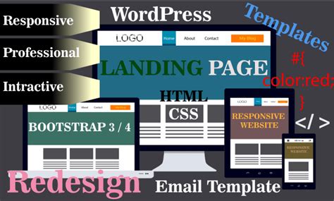 design website landing page responsive in html5 css3 by saif ithub