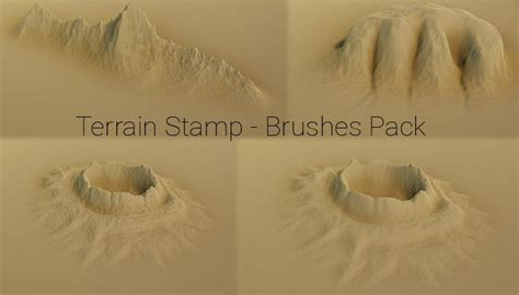 unity stamp terrain brushes pack gamedev market