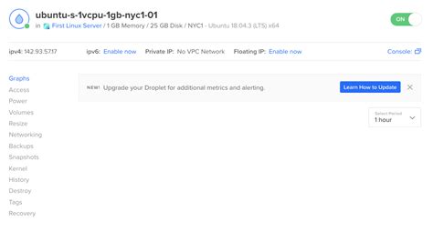 how to create your first vps on digitalocean