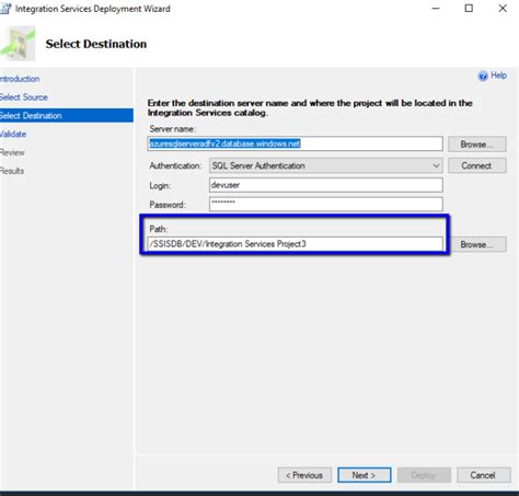 azure execute ssis package using azure data factory