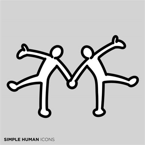 160 Two Friends Holding Hands Drawing Stock Illustrations Royalty