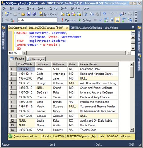 microsoft sql server lesson 16 topics on filtering records