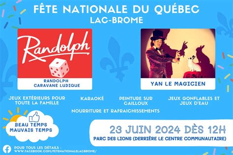 Fête Nationale Du Québec à Lac Brome