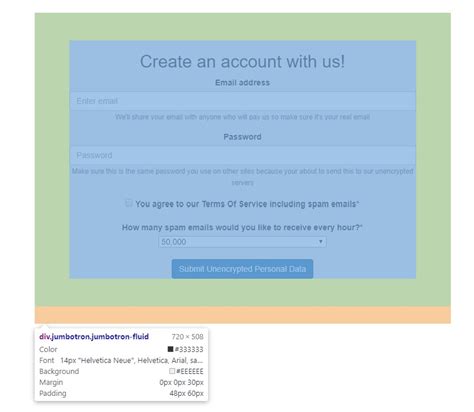 html spacing dissapearing when upgrading from bootstrap 3 to 4
