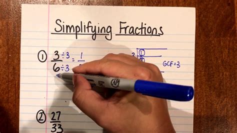Common Factors Of Fractions