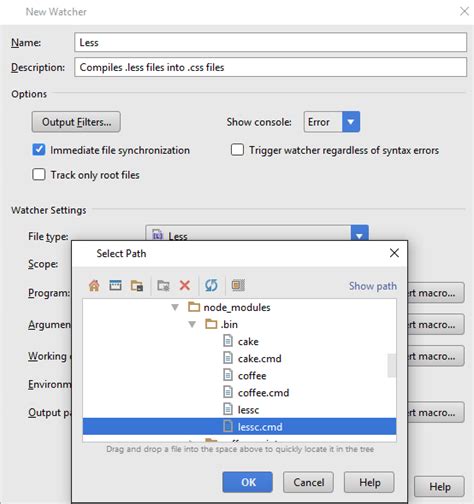 tutorial file watchers in intellij idea intellij idea documentation