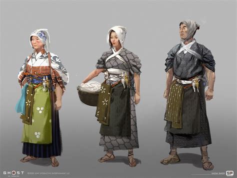 Artstation Ghost Of Tsushima Vendor Npc Naomi Baker Rpg Character