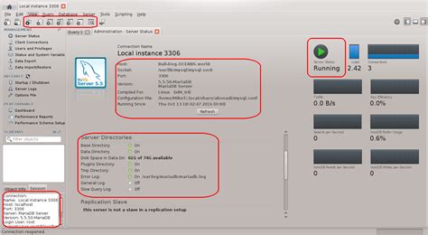 centos trying to create a new database in mysql workbench 6 3 icons