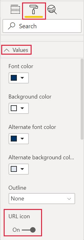 add hyperlinks urls to a table or matrix power bi microsoft docs