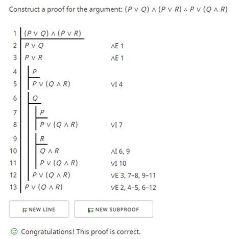 help with proof of distributive law in propositional logic