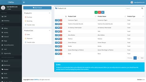 crm and inventory management system in asp mvc core