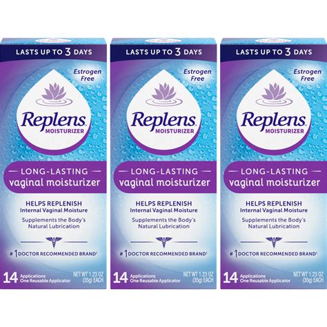 Replens Long Lasting Vaginal Moisturizer 14 Applications 35g Ea Pack