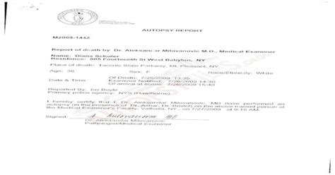 Pdf Diane Schuler Autopsy Report Pdfslide Net