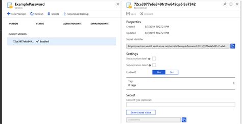 azure quickstart set and retrieve a secret from key