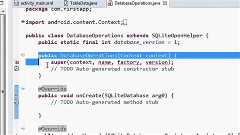 android sqlite tutorial 1 create database and tables youtube