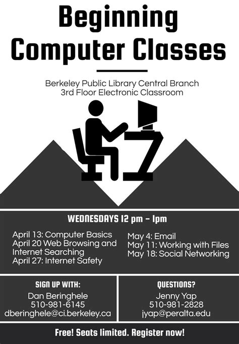 free beginning computer classes library