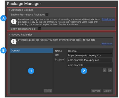 unity manual package manager