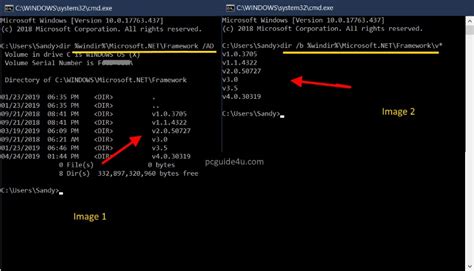 check framework version installed in your windows