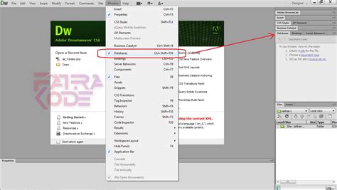 tutorial cara membuat koneksi database sql menggunakan dreamweaver cs6