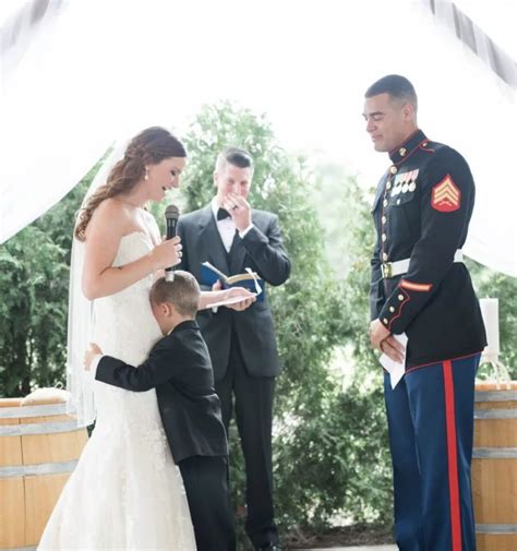 Stepmom Delivers Special Wedding Vows To Four Year Old His Reaction