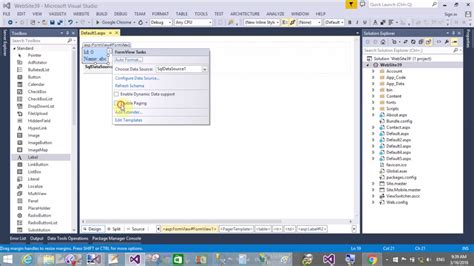 formview control with pagertemplate in asp net c youtube