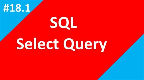 select query in sql sql tutorial for beginners part 18 tech talk