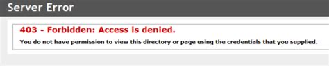 asp mvc 403 forbidden access is denied hatası cahap bilgi ve