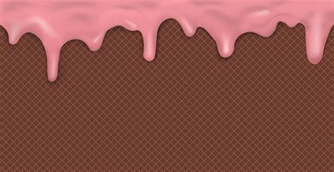 Premium Vector Sweet Seamless Panoramic Ice Cream Pattern With
