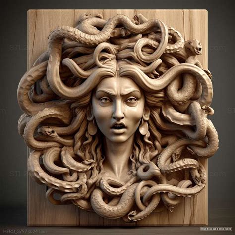 Characters Medusa 3d Model 1 Hero 3797 3d Stl Model For Cnc