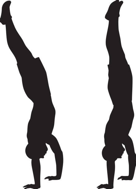 Handstand Silhouette Stock Vectors Istock