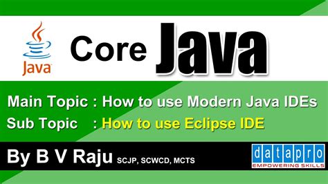 how to use eclipse ide for java programming java tutorial for