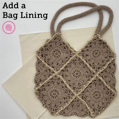 How To Add A Fabric Lining To A Knit Or Crochet Bag Crochet