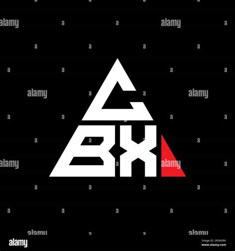 Diseño De Logotipo De Letra De Triángulo Cbx Con Forma De Triángulo