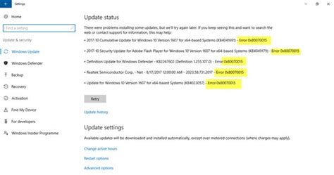 how to fix error 0x80070015 on windows update microsoft store