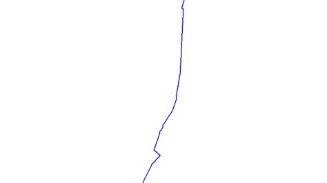 python creating a shapefile of straight segments with pyshp stack