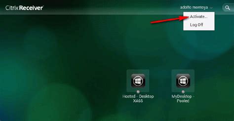 various connection method behaviours of mobile citrix receiver with