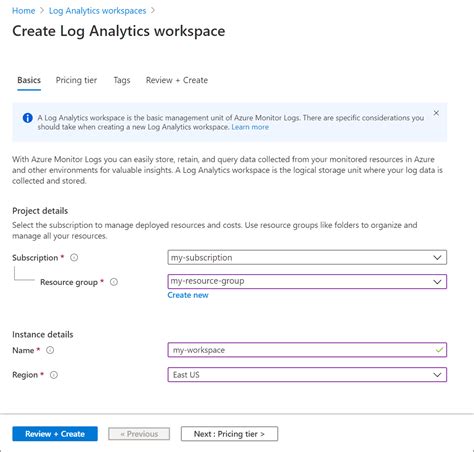 create log analytics workspaces azure monitor microsoft learn