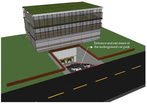 Schematic View Of The Entrance And Exit Zone Of The Underground Car