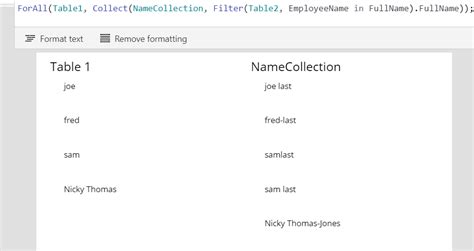 solved filter table with another table power platform community