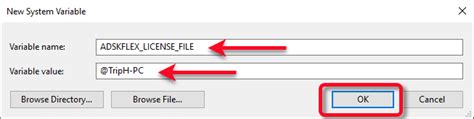 set adskflex variable