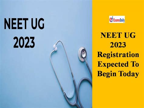 Neet Ug 2023 Registration Expected To Begin Today – Know Exam Date