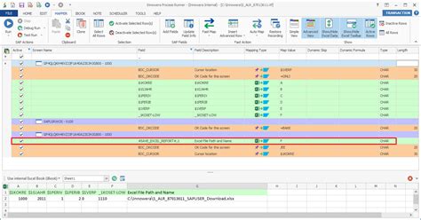 more advanced functionalities sap to excel report export example 1