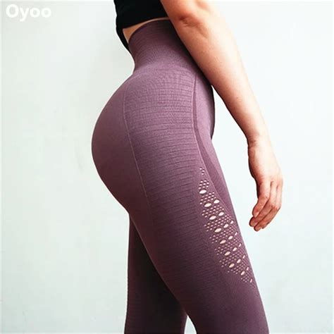 Oyoo Super Stretchy Gym Tights Energy Seamless Tummy Control Yoga Pants