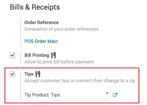 integrate a tip option into payment — odoo 13 0 documentation