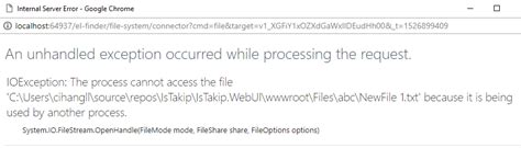 invalid backend response error occurred on the server side
