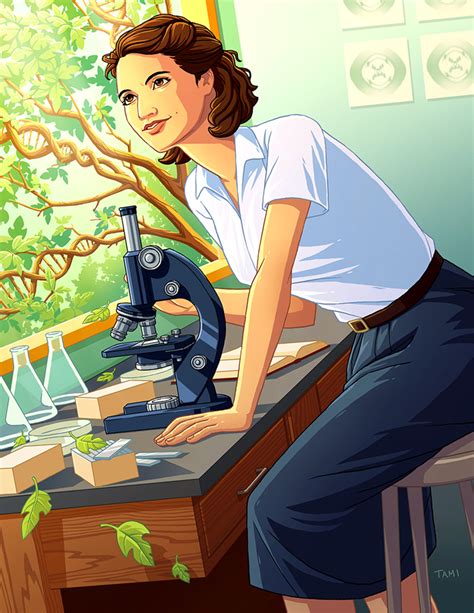 Esa Artistic Illustration Of Rosalind Franklin