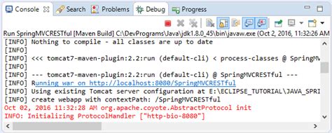 simple crud example with spring mvc restful web service