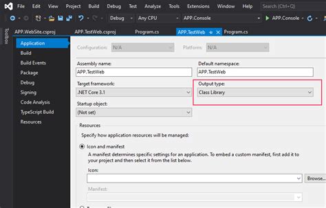 c asp net core mvc start web application in a library