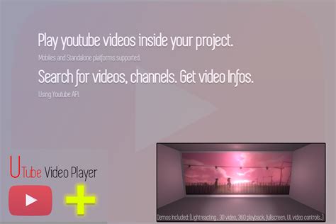 youtube video player youtube api free download unity asset collection