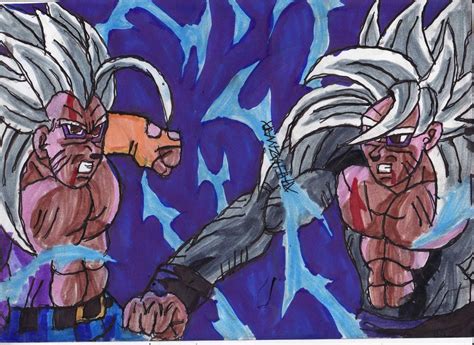 Goku Ssj5 Vs Vegeta Ssj5